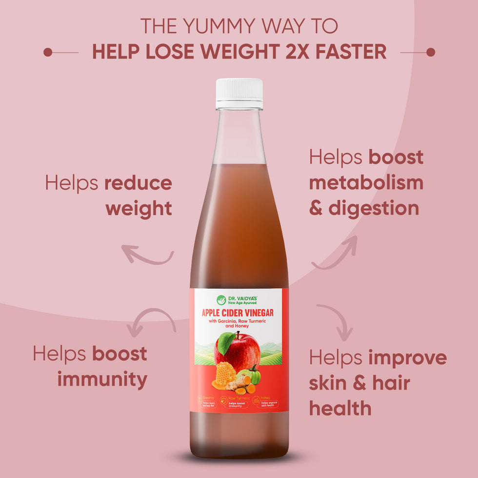 Dr. Vaidya's Apple Cider Vinegar Ayurvedic Drink (450 ml per Pack ...