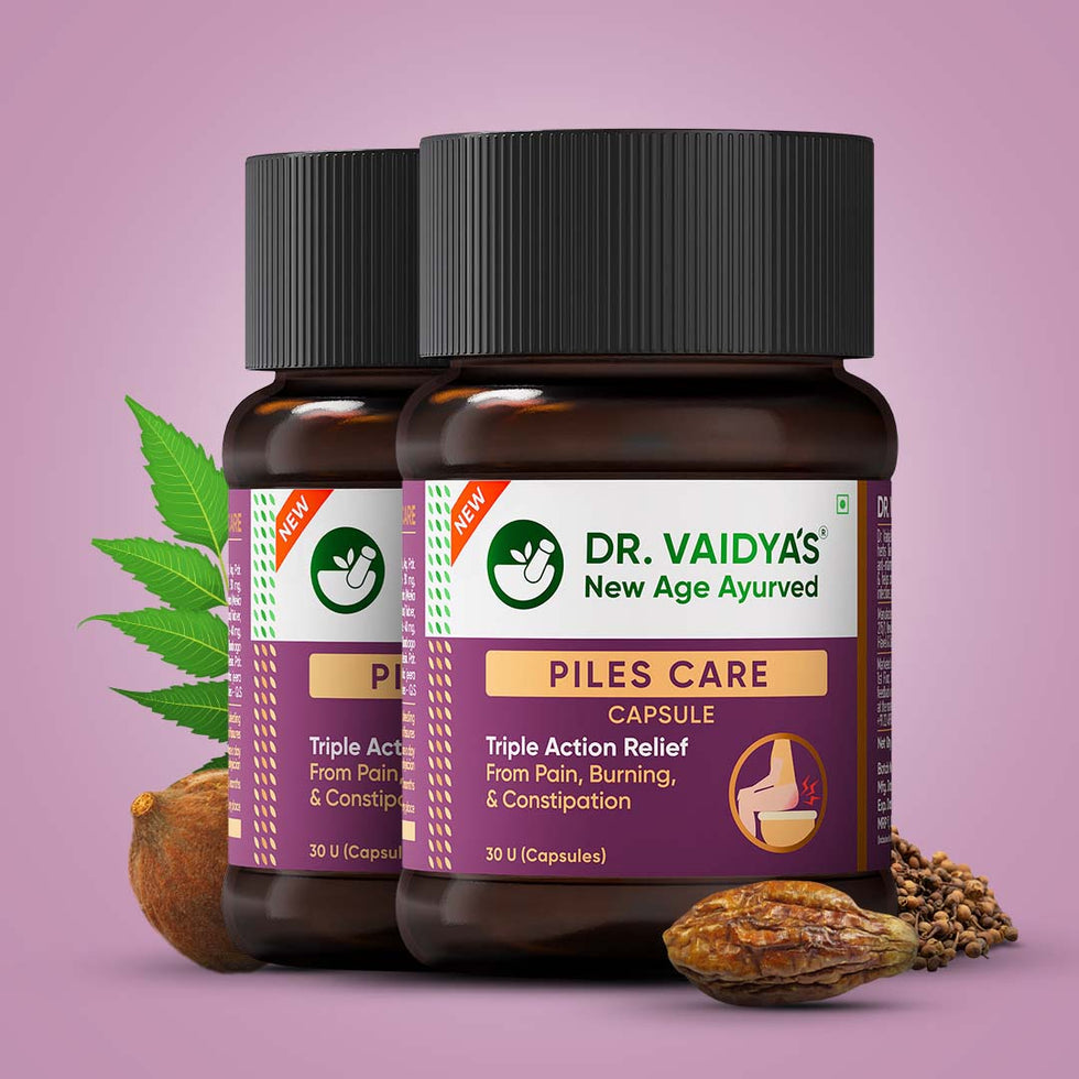 Dr. Vaidya's Piles Care Capsules (30 Units Per Pack) with Nagkesar ...